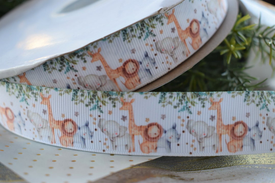 Animal Jungle Safari Ribbon, Boy Baby Shower Safari Ribbon, Safari ...