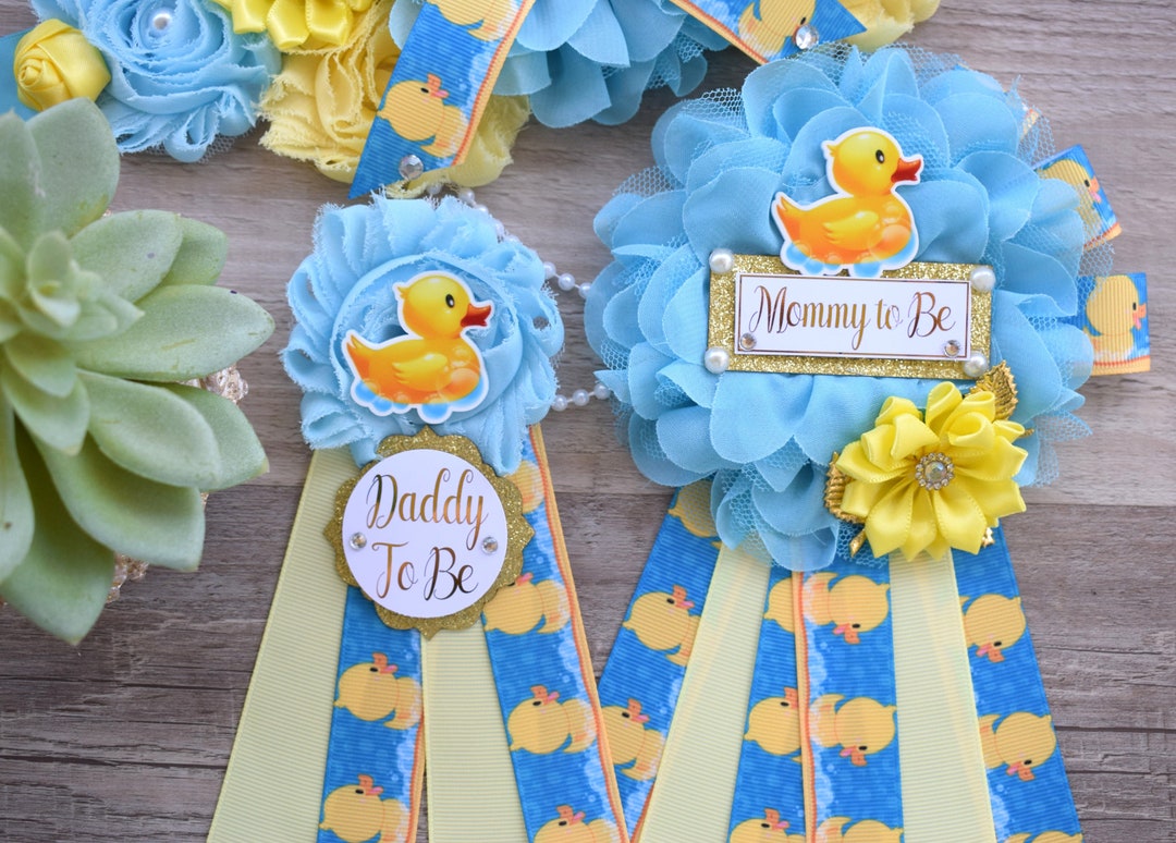 Boy Ducky Baby Shower, Ducky Maternity Sash, Rubber Duck Mommy to Be ...