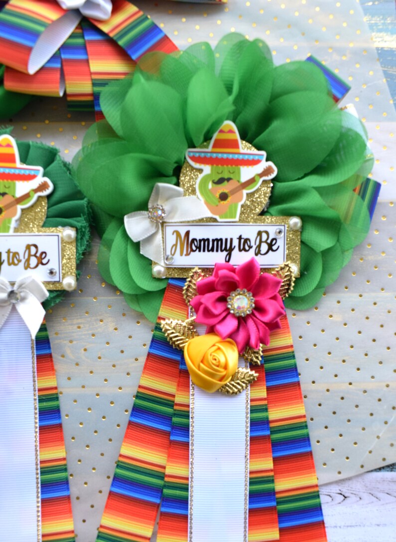Fiesta Serape Baby Shower Fiesta Mommy to Be Sash Mexican - Etsy