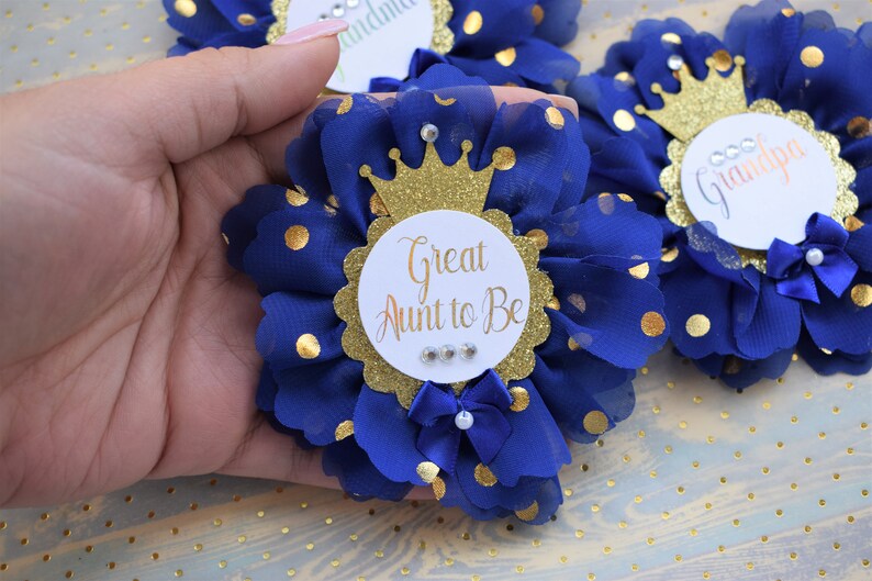 Royal Blue Prince Baby Shower Royal Prince Family Pin Royal | Etsy
