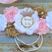 Pink Gold Princess Flower Sash Pink Gold Maternity Sash Pink - Etsy