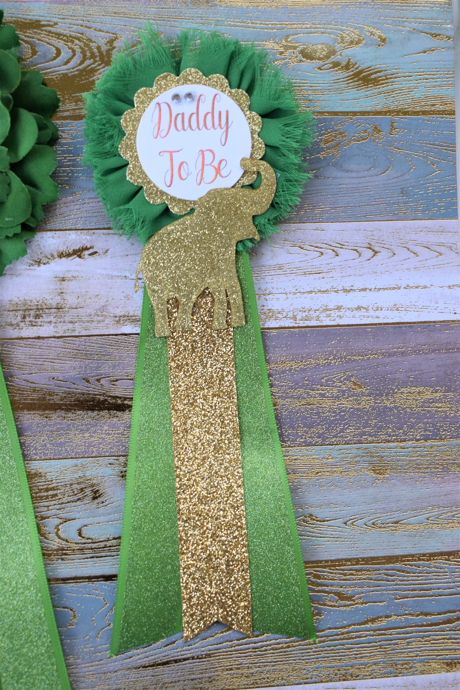 Safari Green Gold Flower Sash Gold Safari Animals Greenery - Etsy