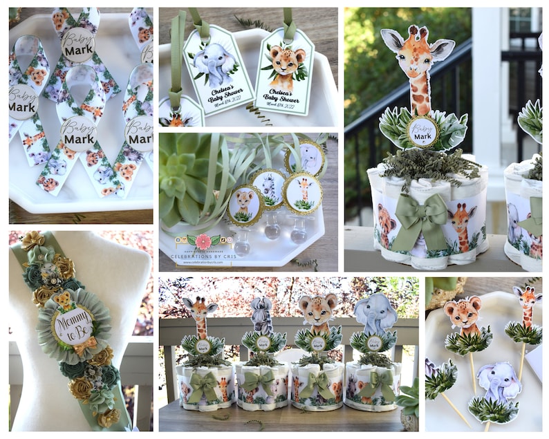 Lion Safari Baby Shower, Sage Safari Maternity Sash, Cub Lion Mommy to ...