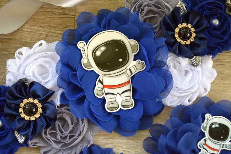 Boy Astronaut Space Baby Shower, Planets Maternity Sash, Out of Space ...