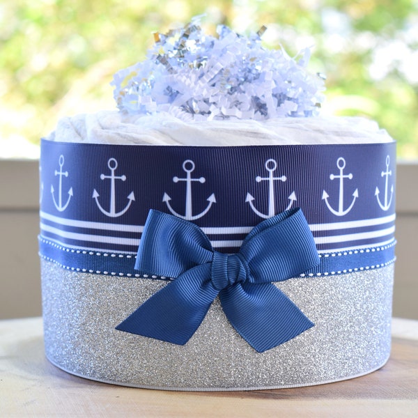 Nautical Diaper Cake - Etsy