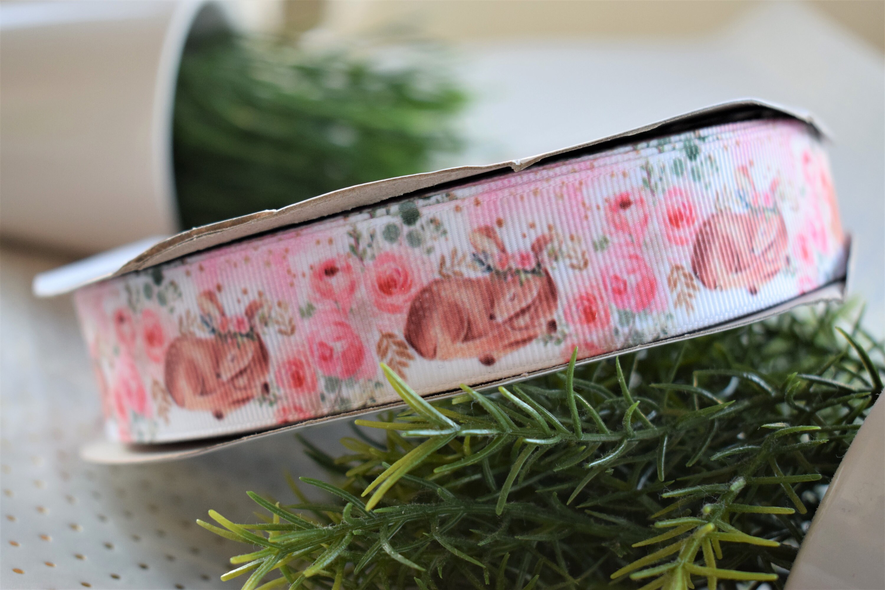 Pink Deer Baby Shower Ribbon Girl Baby Deer Ribbon Deer - Etsy