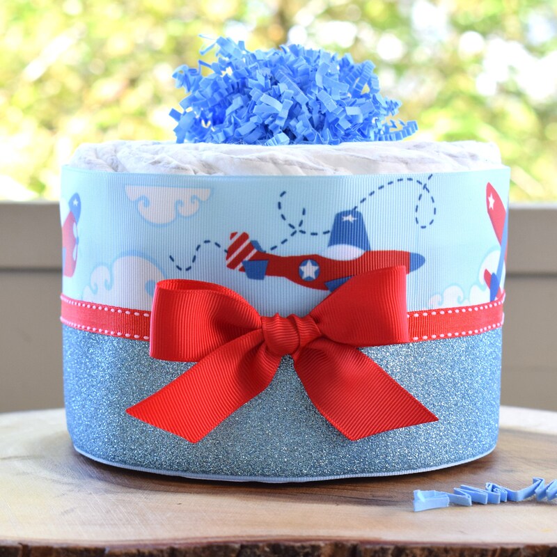 Airplane Diaper Cake - Etsy
