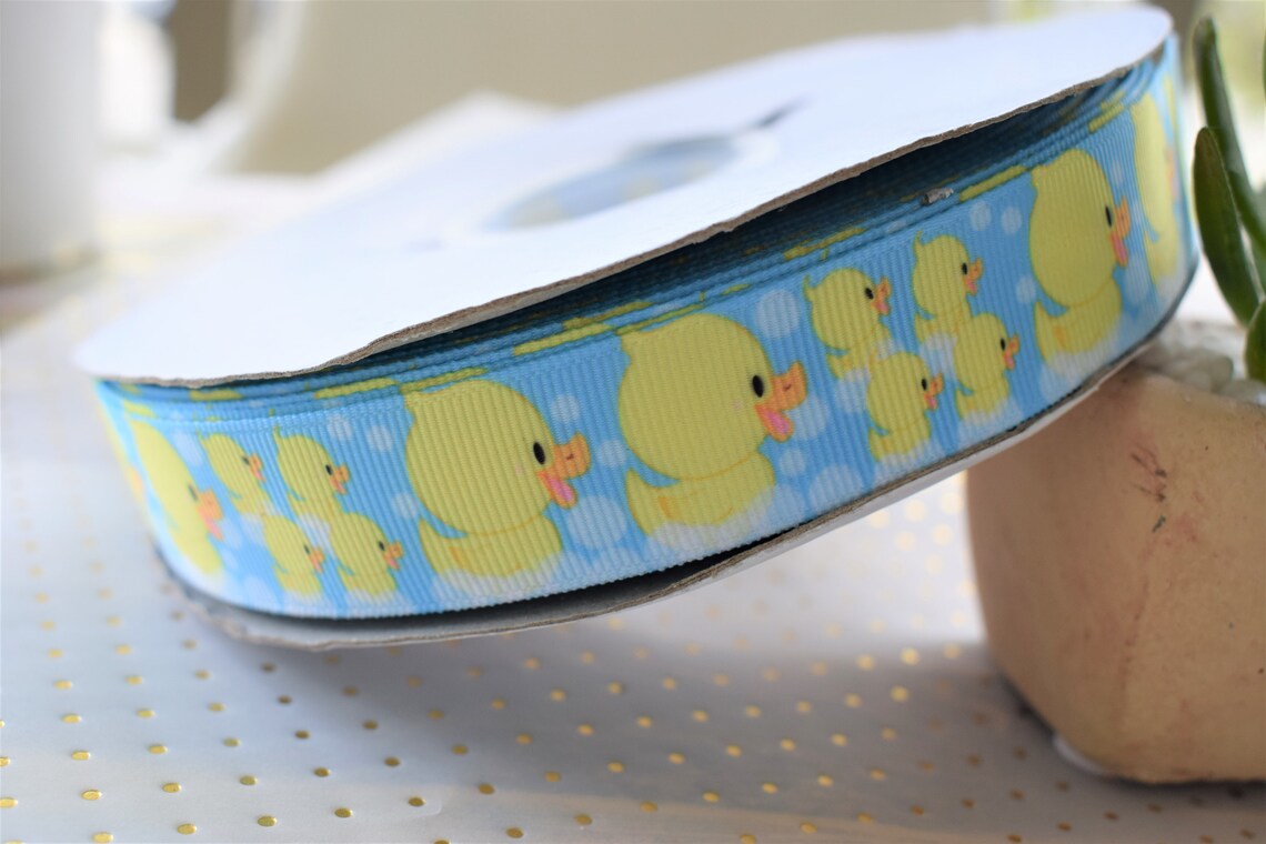 Rubber Ducky Baby Shower Ribbon Gender Reveal Baby Boy | Etsy