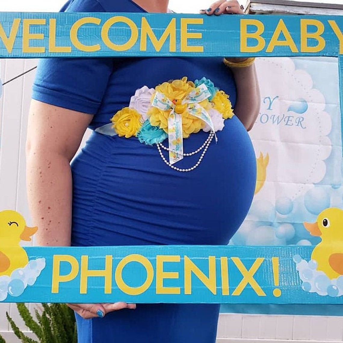 Gender Reveal Rubber Duck Baby Shower Duck Sash Mommy to Be - Etsy