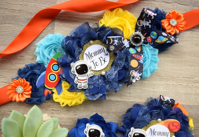 Planets and Space Baby Shower, Space Maternity Sash, Out of Space Mommy ...