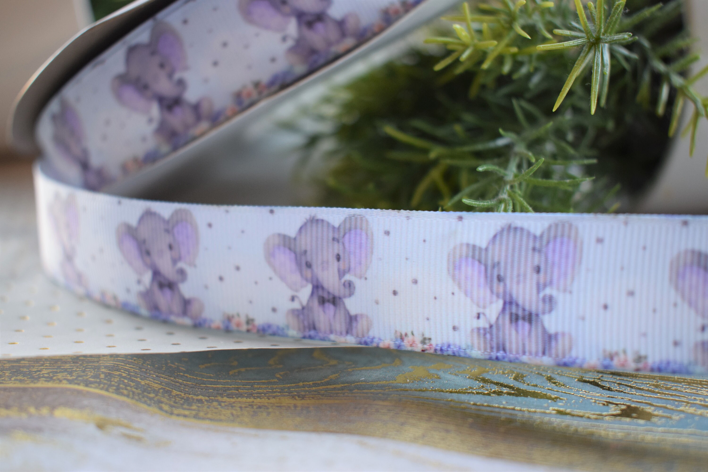 Elephant Baby Shower Ribbon Boy Baby Tie Elephant Ribbon | Etsy