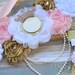 Pink Gold Princess Flower Sash Pink Gold Maternity Sash Pink - Etsy