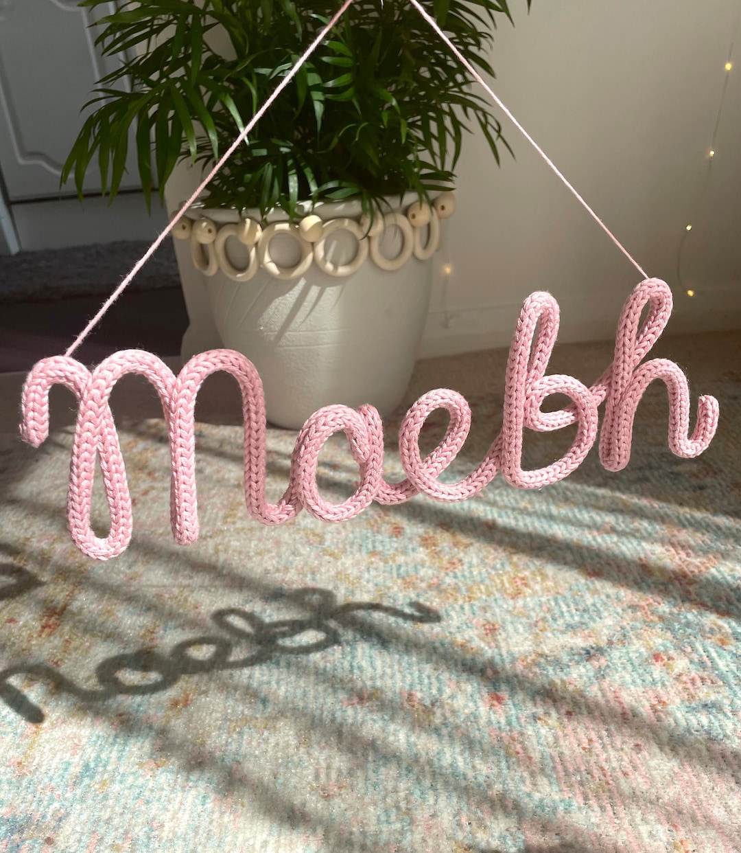 Knitted Name Sign Personalised Wire Word Name Sign Perfect - Etsy