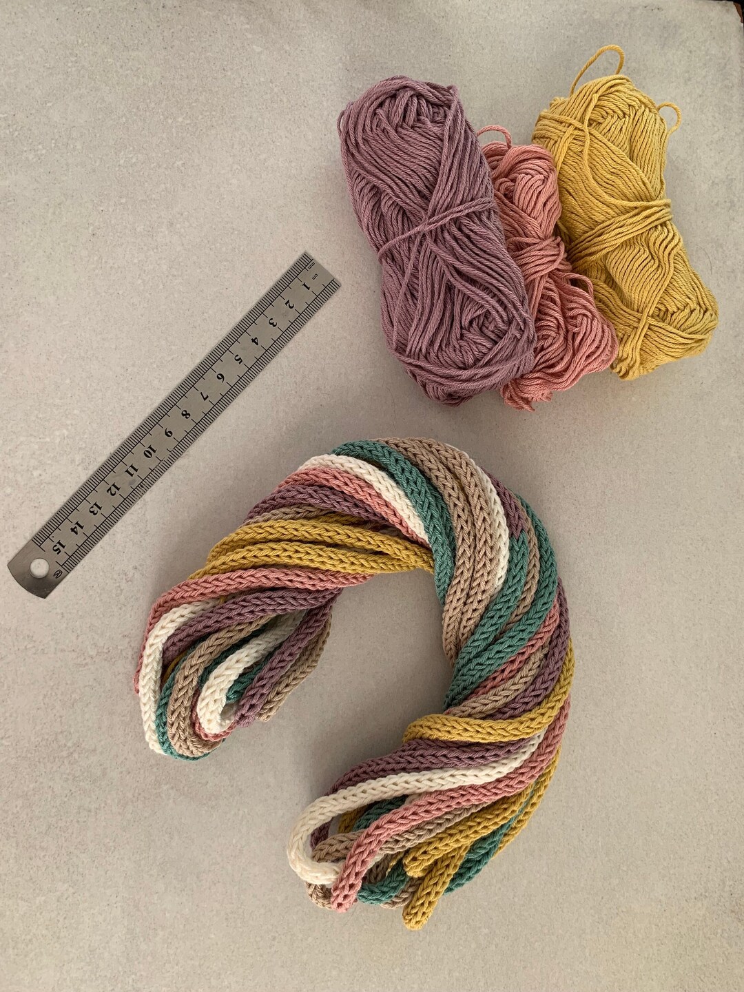Knitted Icord Rope Tricotin - for Knitted Wire Word and Shape Art - Etsy UK
