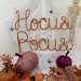 Hocus Pocus Halloween Knitted Wire Word Name Sign Sign Halloween Decor ...