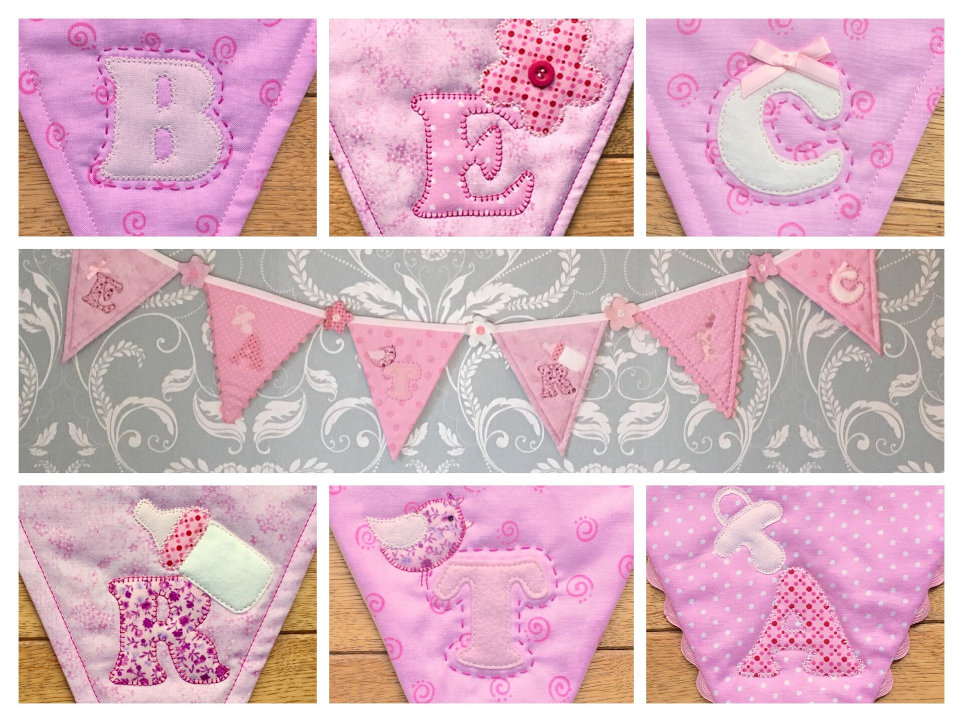 Luxury Patchwork Quilting Bunting Sewing Kit | Etsy