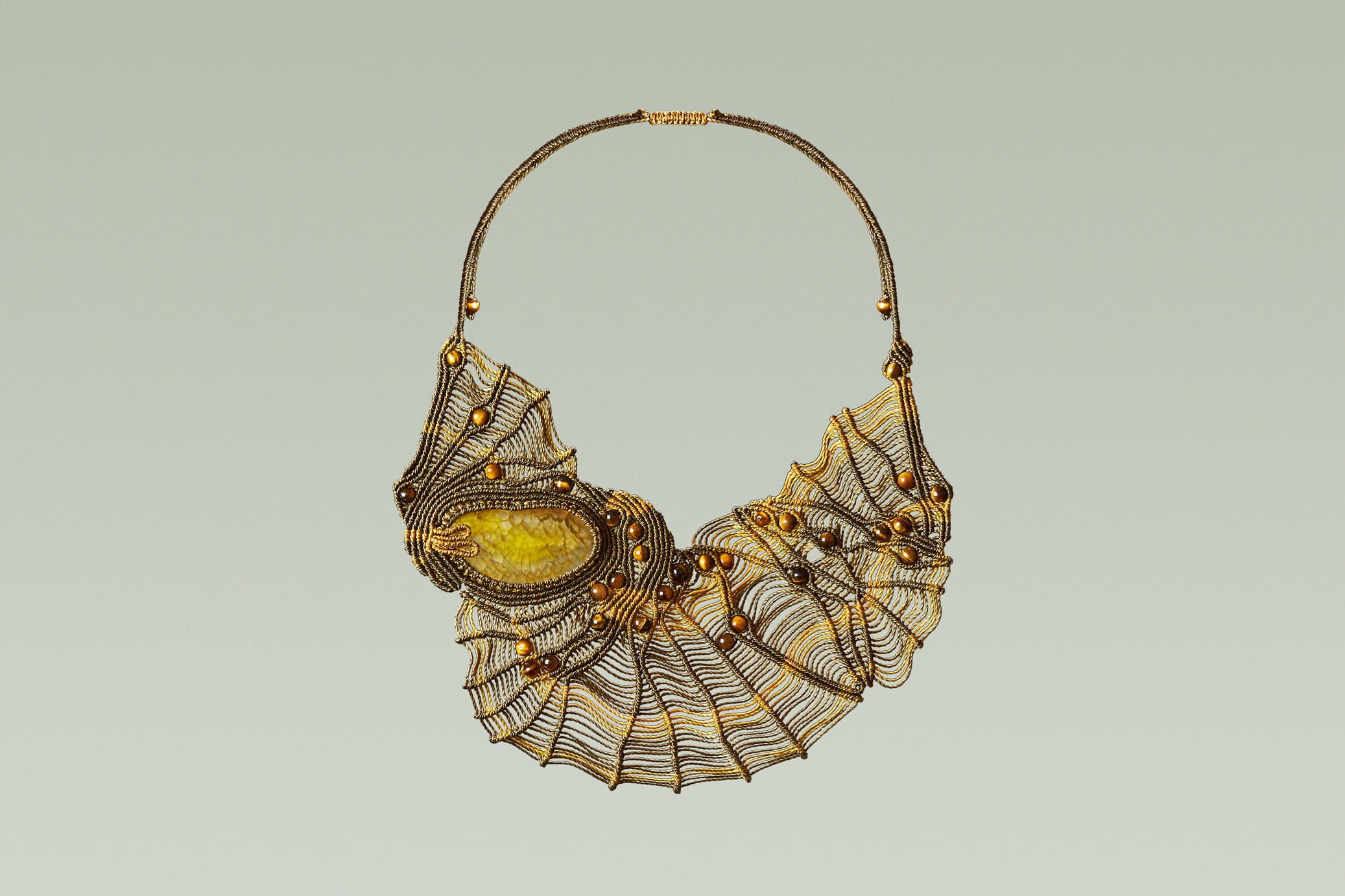 Witchy Macrame Necklace for Burning Man. Wiccan and Primitive Statement ...