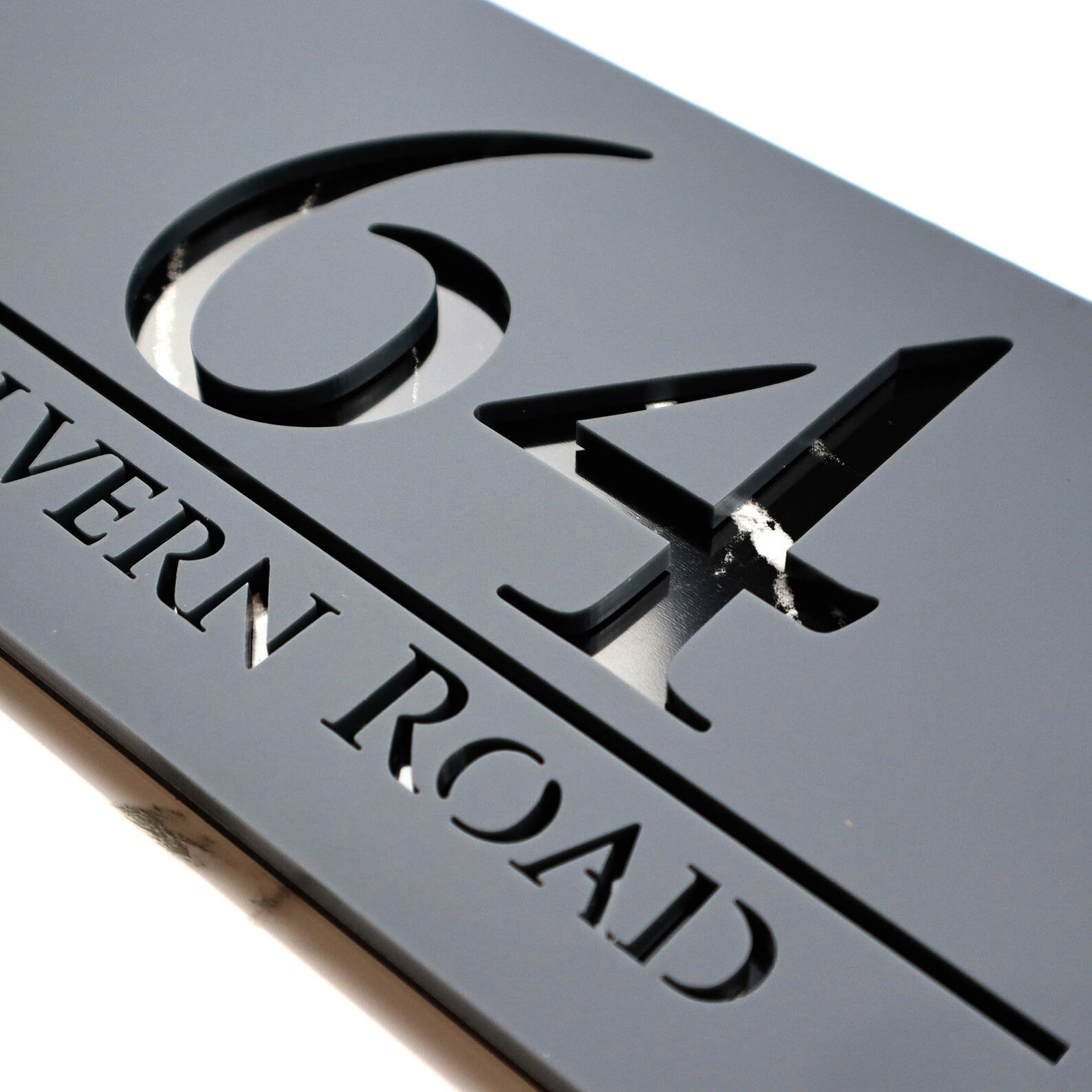 K Smart Sign Bellissima H3 Laser Cut Matt Gray Plaques & - Etsy