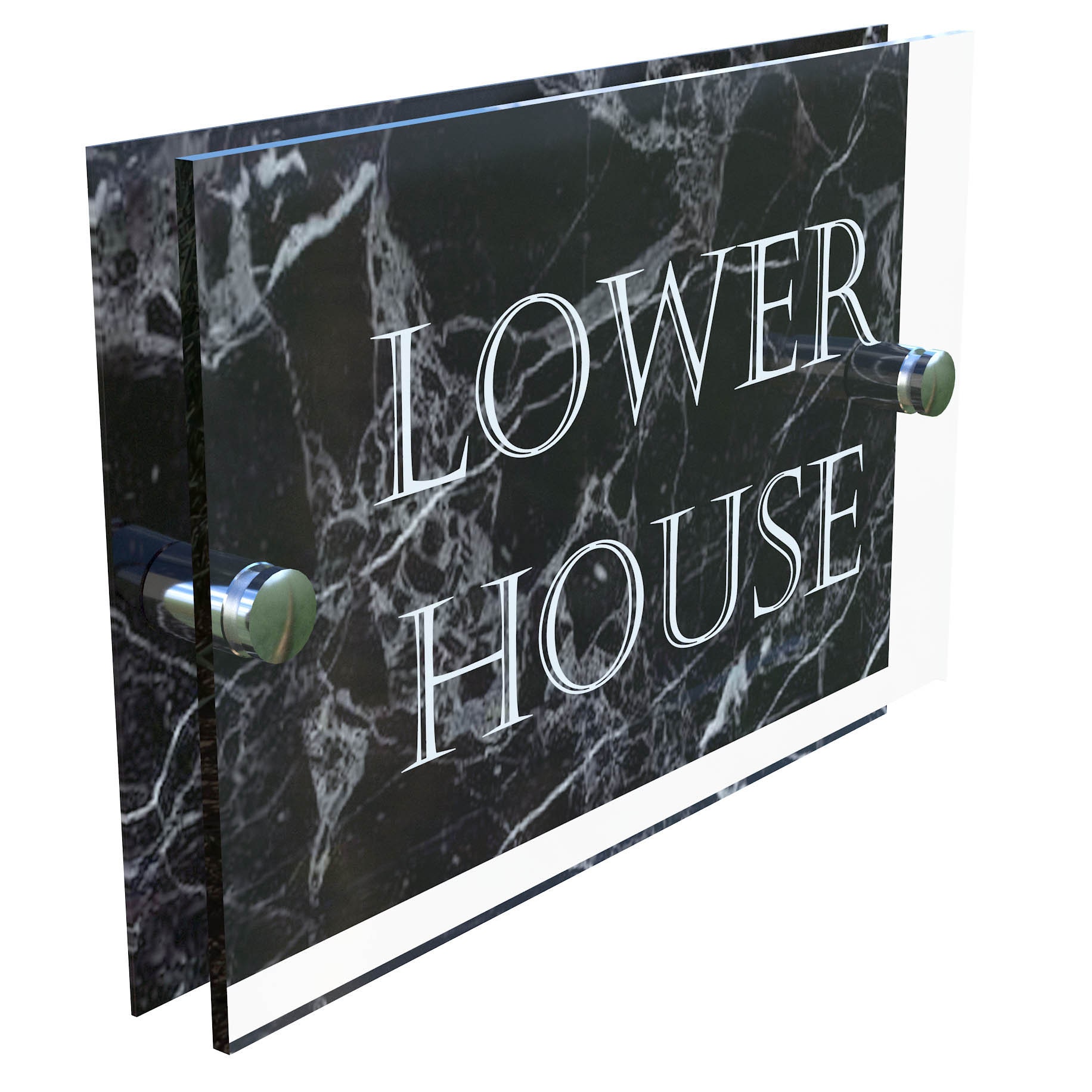 Bespoke Modern Contemporary House Sign Plaque Door Number Marble Door ...