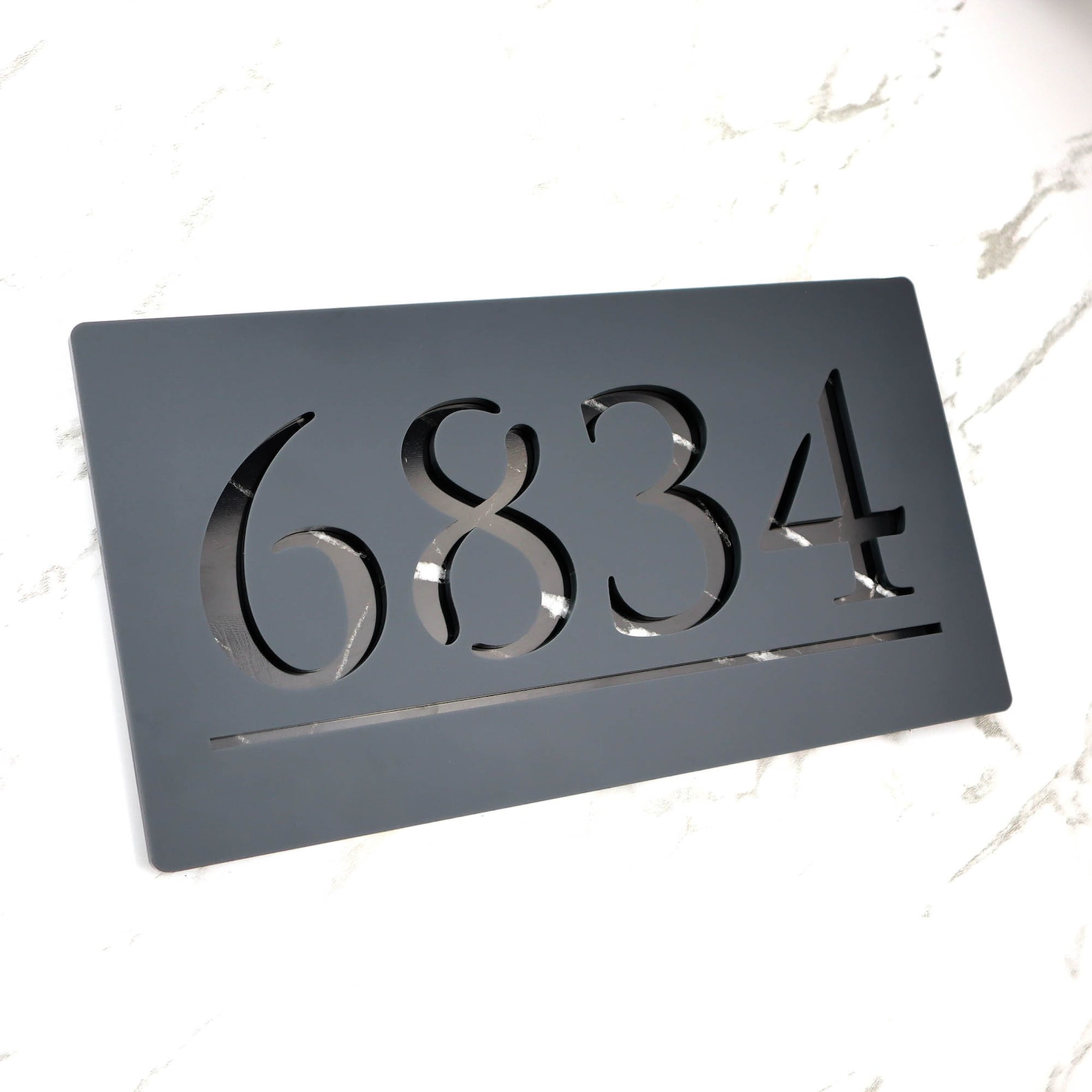 K Smart Sign Bellissima H3 Laser Cut Matt Gray Plaques & - Etsy