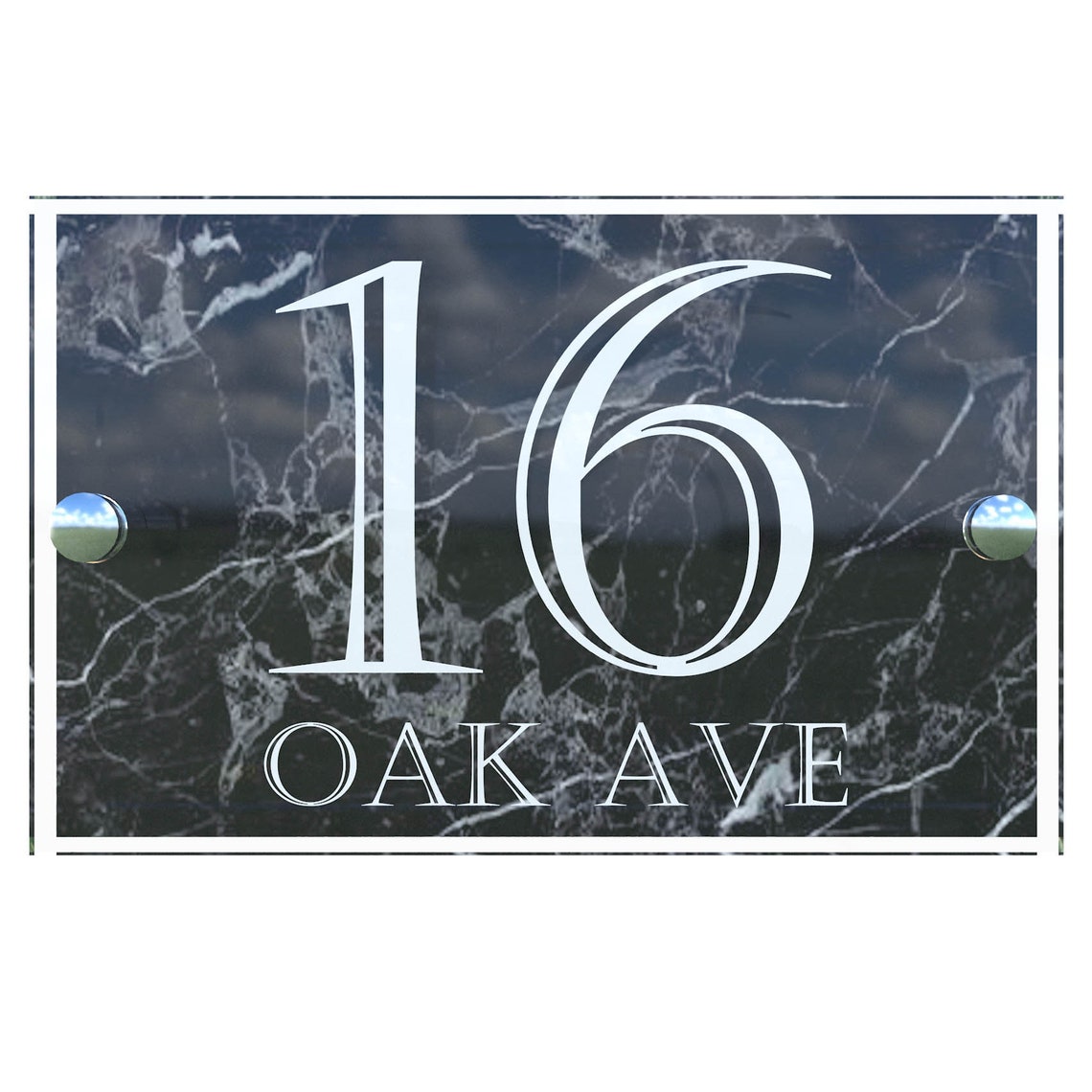 Bespoke Modern Contemporary House Sign Plaque Door Number | Etsy