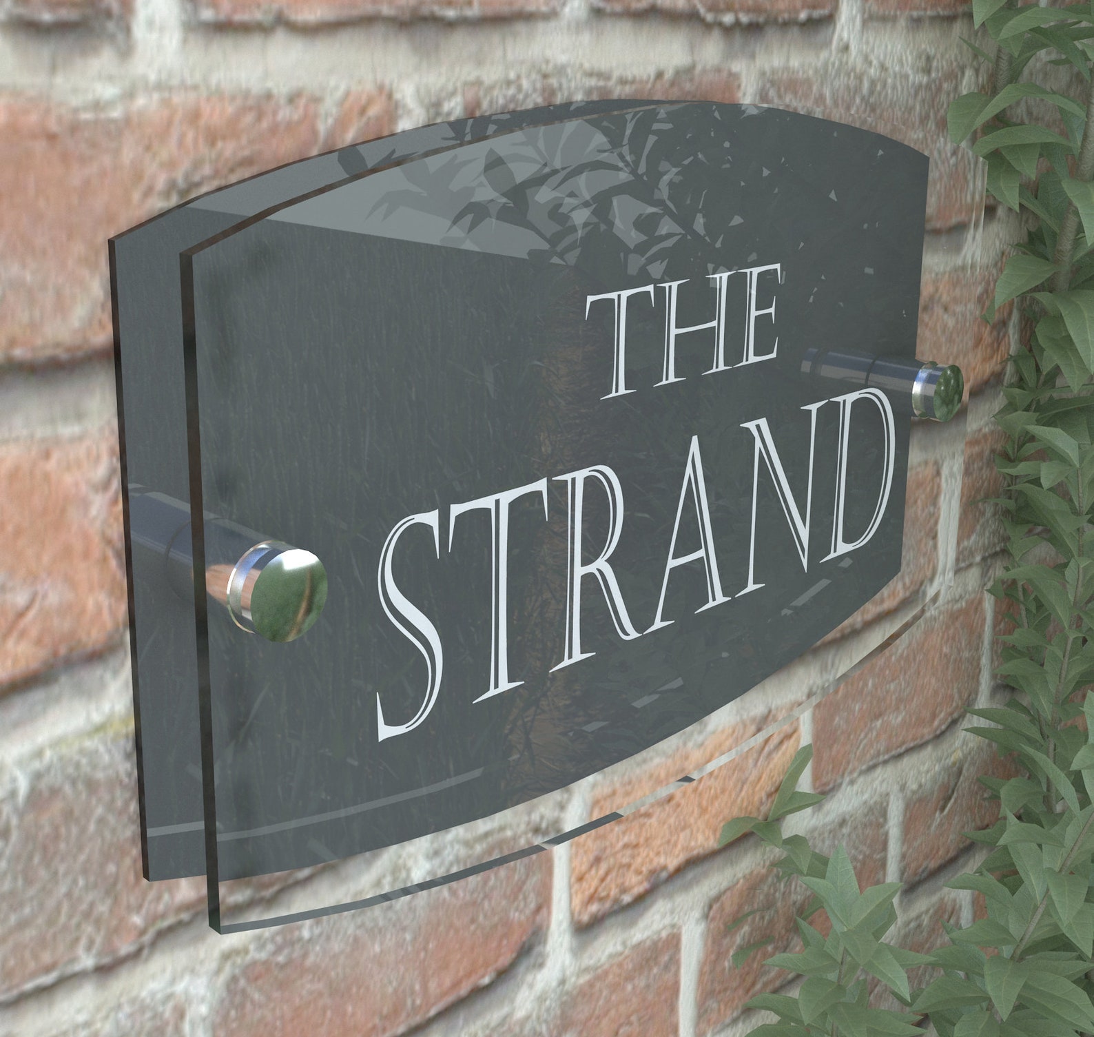 K Smart Sign Modern House Signs Plaque Door Number Street | Etsy UK