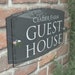 K Smart Sign Modern House Signs Plaque Door Number Street Glass Effect ...
