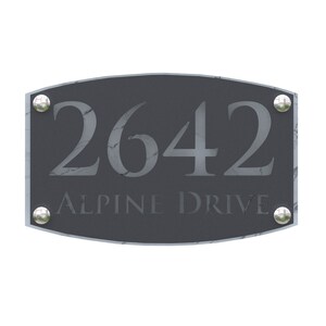 K Smart Sign | Carino | Laser Cut Grey House Signs Number Matt Gray ...