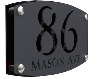 K Smart Sign Carino Laser Cut House Signs Numbers Matt - Etsy