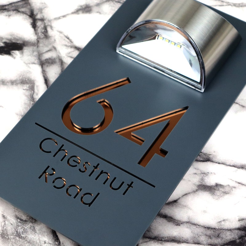 Lighted House Number - Etsy