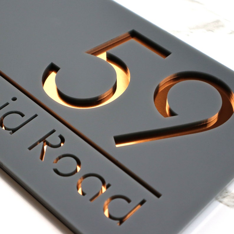 K Smart Sign Bellissima H1 Laser Cut Matt Black Plaques & - Etsy