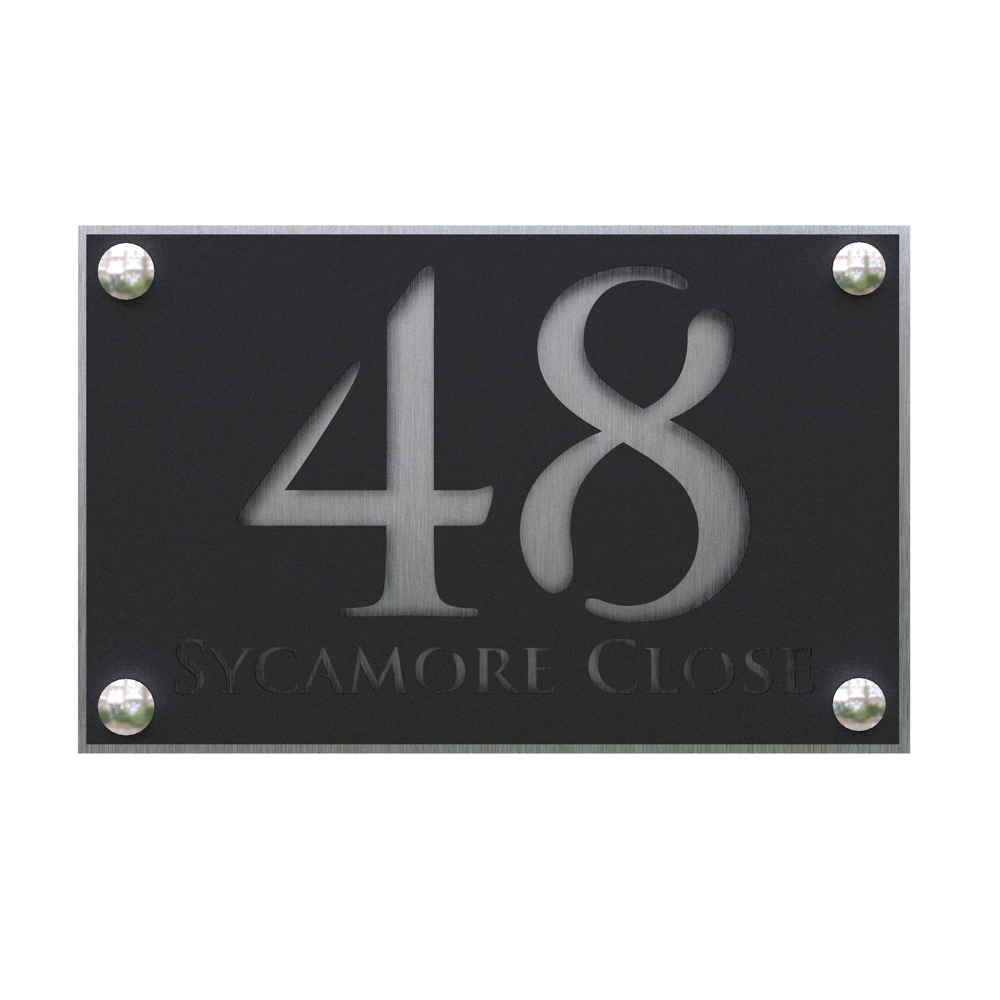 K Smart Sign Simpatico Laser Cut House Door Number Matt - Etsy UK