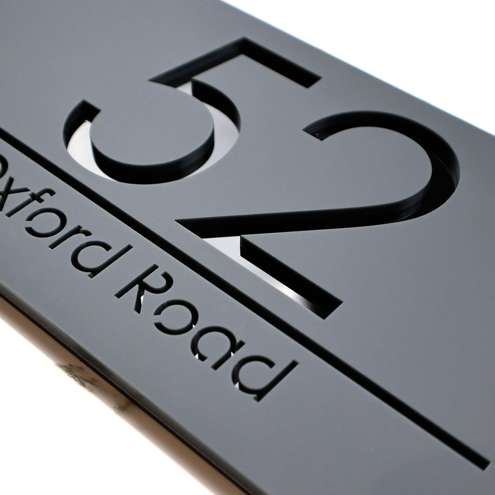 K Smart Sign Bellissima H3 Laser Cut Matt Dark Gray - Etsy UK