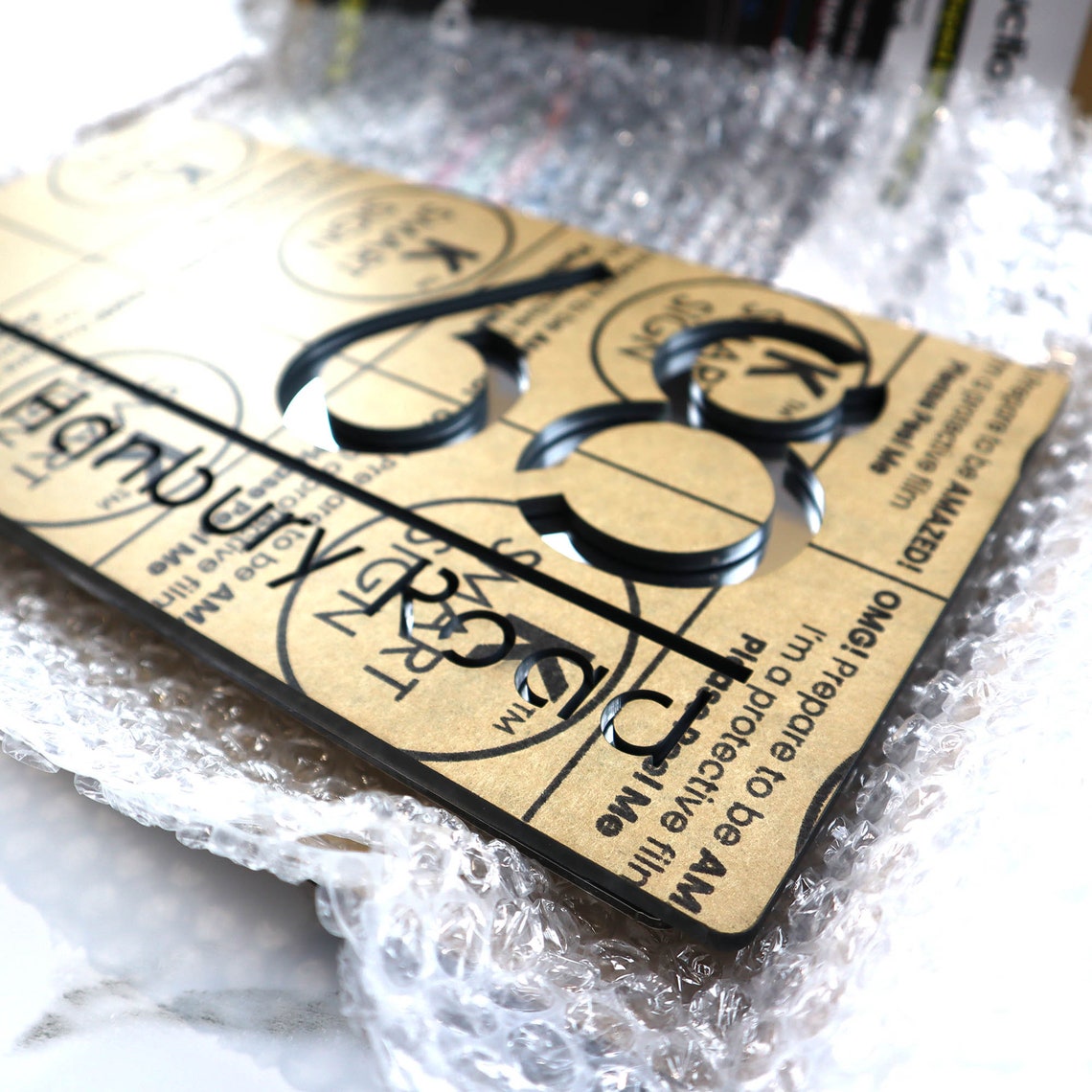 K Smart Sign Bellissima H2 Laser Cut Matt Black Plaques & - Etsy Australia