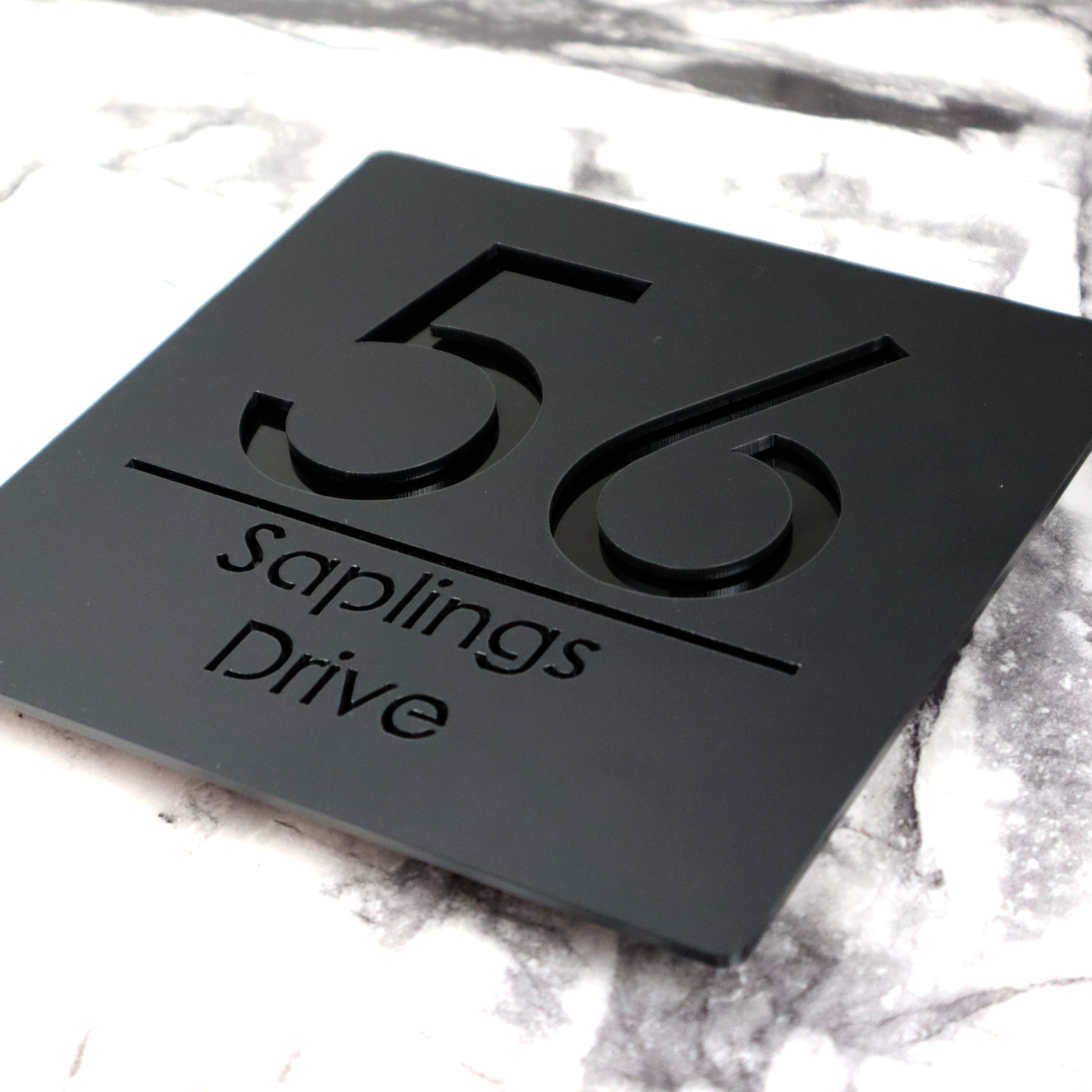 K Smart Sign | Bellissima S1 F31 | Laser Cut Matt Black & Gloss Black ...