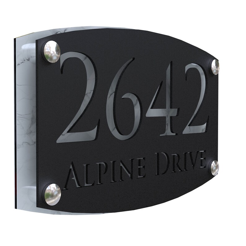 K Smart Sign Carino Laser Cut House Signs Numbers Matt - Etsy