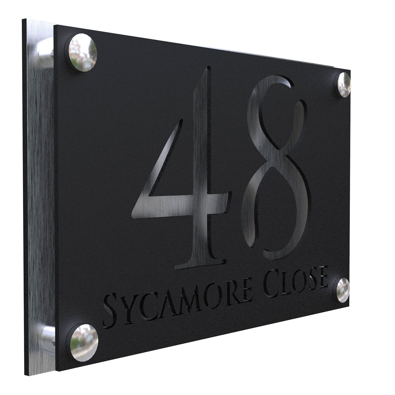 K Smart Sign Simpatico Laser Cut House Door Number Matt - Etsy