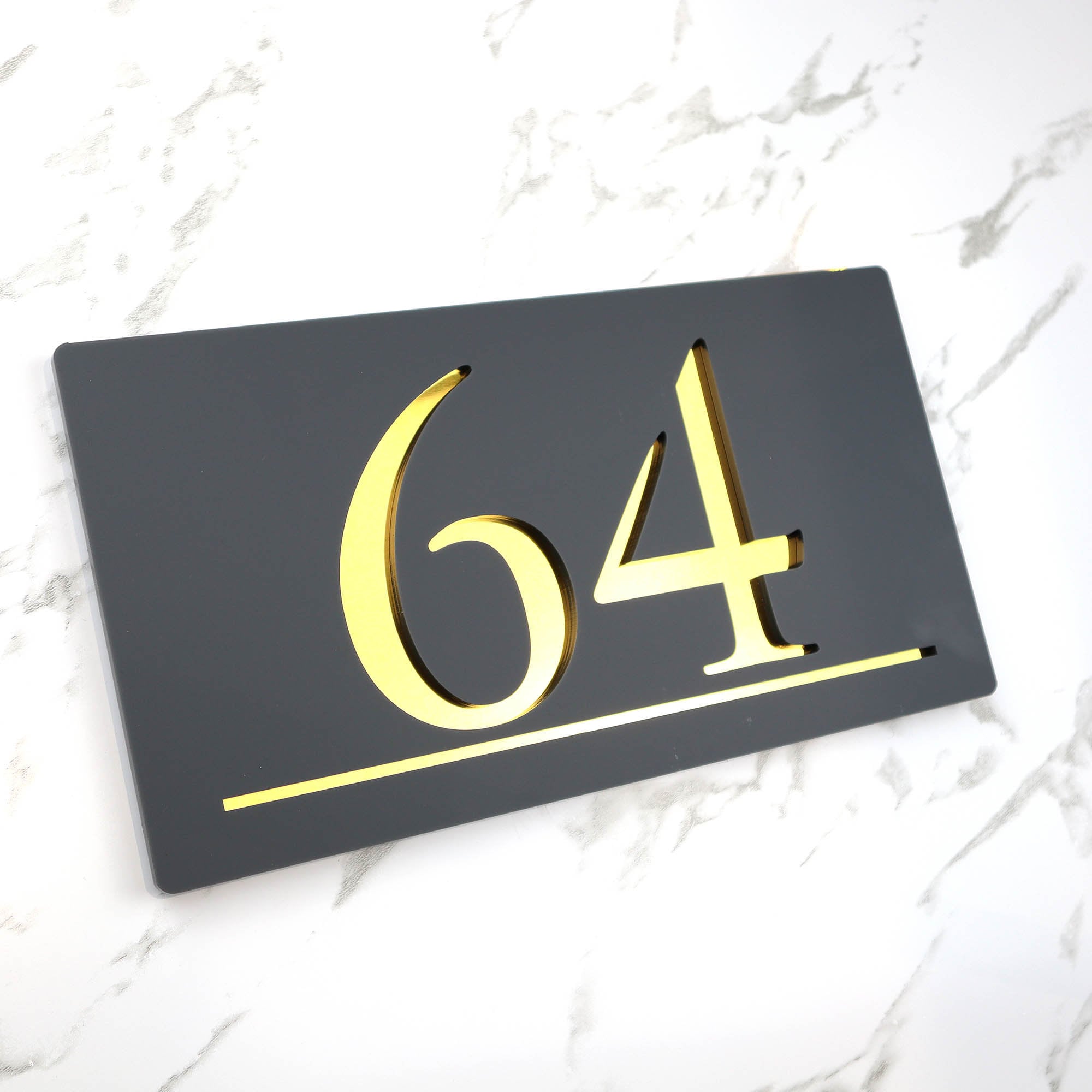 K Smart Sign Bellissima H3 Laser Cut Matt Gray Plaques & - Etsy UK