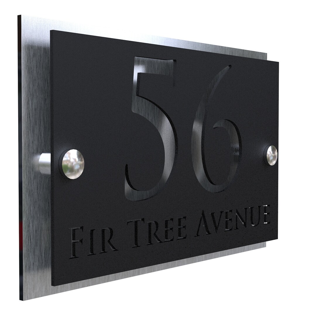 K Smart Sign | Simpatico | Laser Cut Matt Black Acrylic With Various ...