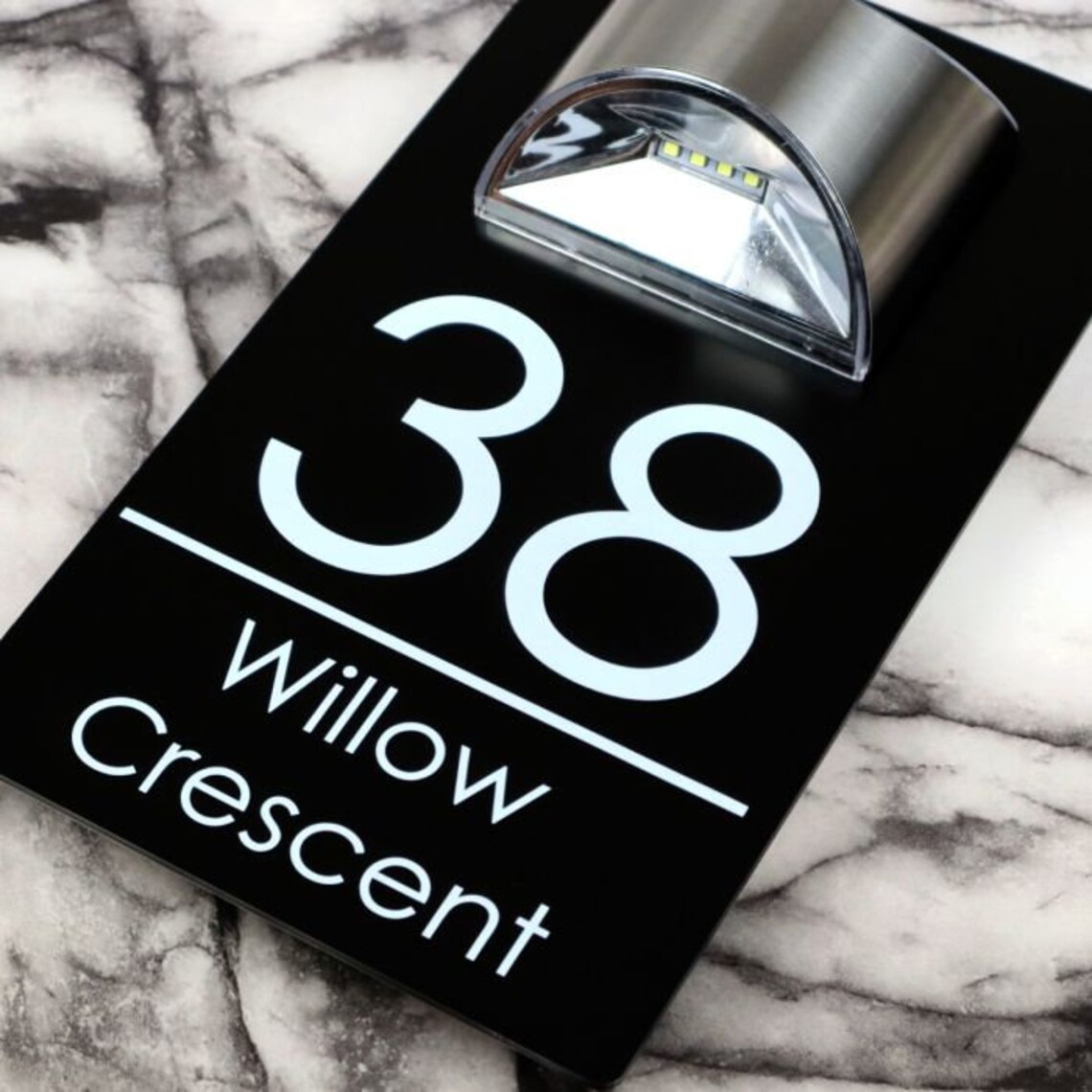 K Smart Sign | Exalted LED | Contemporary House Sign, Solar House Sign ...