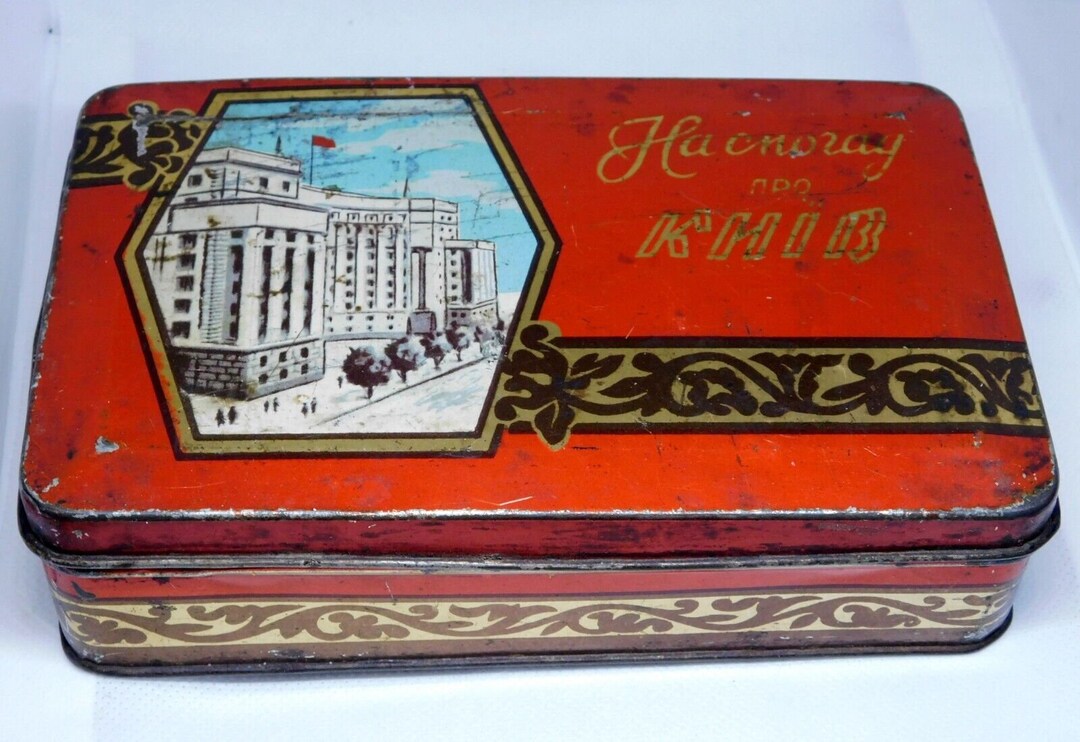 Candy Tin Box in MEMORY of KYIV Sweets Caramel Montpensier - Etsy