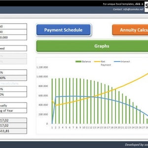 Annuity Calculator: Payment Schedule Excel Template - Etsy