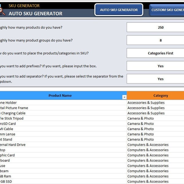 Unique Sku Generator - Etsy