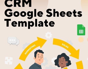 Sales CRM Template Excel, CRM Google Sheet, Crm Template, Excel ...