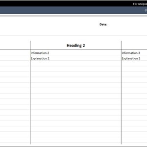 T-chart Excel Template | T-chart Maker Template | Excel Template ...