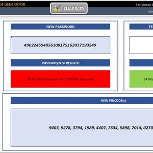 Random Password and Pincode Generator | Password Generator | Excel ...