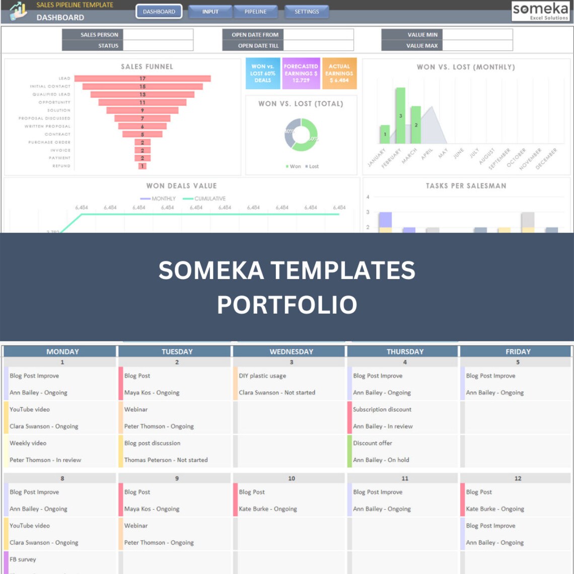 Custom Excel Templates Custom Google Sheets Templates - Etsy