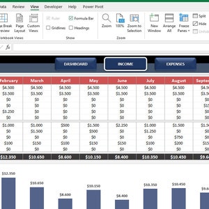 Family Budget Excel Budget Template for Household Planning Personal ...