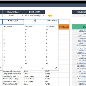 SKU Generator | Google Sheets Template | Generate Unique Codes for Your Products - Etsy
