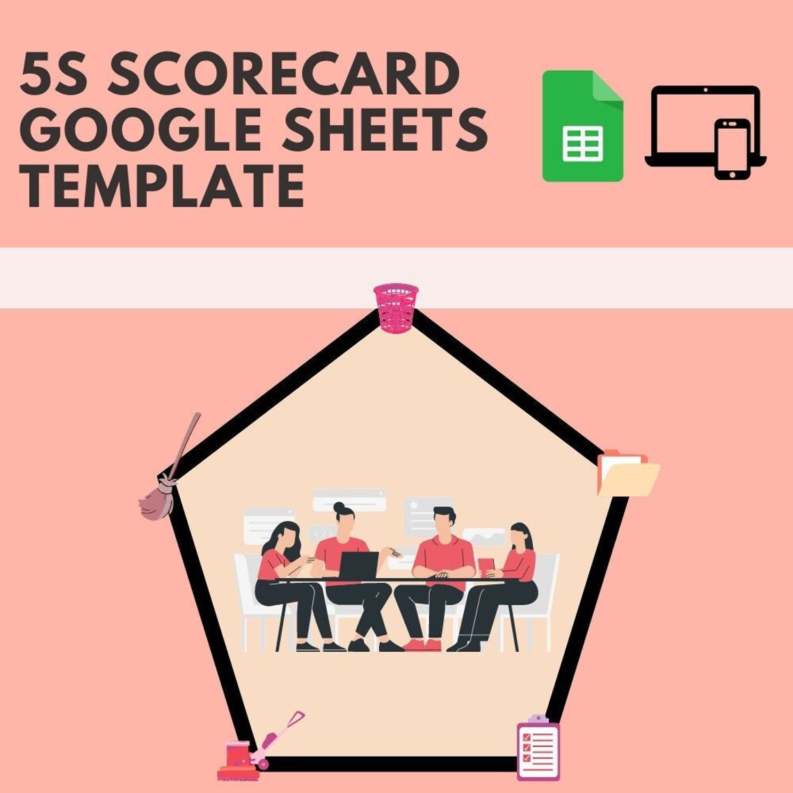 5S Audit Scorecard Google Sheets Template 5S Audit Checklist - Etsy